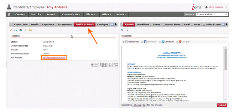 Background Screening solution by JustiFacts | iCIMS Marketplace
