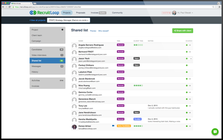 Candidate Matching solution by RecruitLoop Inc | iCIMS Marketplace