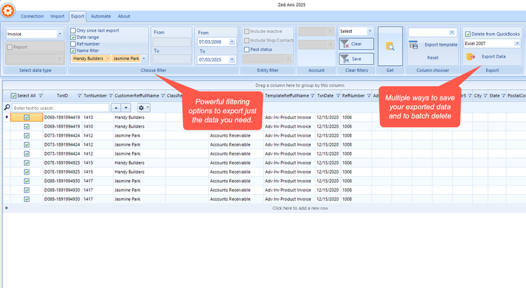 Axis - import & export utility | Apps for QuickBooks Desktop Marketplace