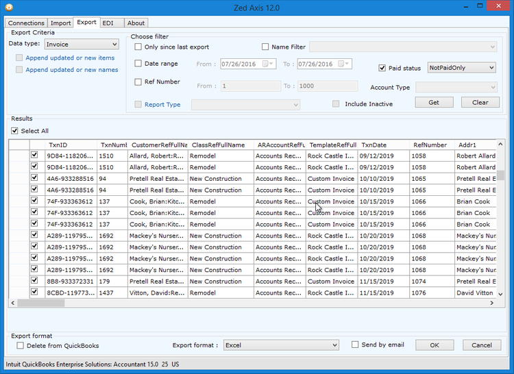 Axis - import & export utility | Apps for QuickBooks Desktop Marketplace