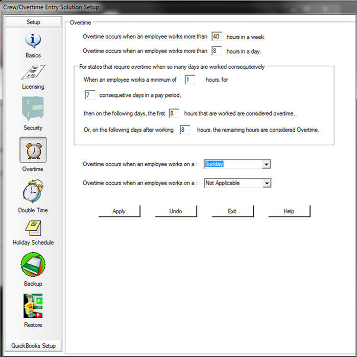 Crew/Overtime Entry Solution | Apps for QuickBooks Desktop Marketplace