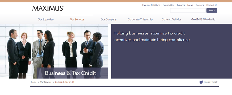 Tax Credits solution by MAXIMUS, INC. | iCIMS Marketplace