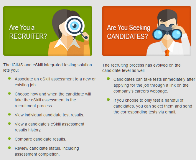 Assessment solution by eSkill Corporation | iCIMS Marketplace