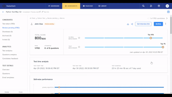 Assessment solution by HackerEarth Inc. | iCIMS Marketplace