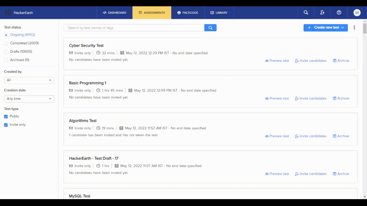 Assessment solution by HackerEarth Inc. | iCIMS Marketplace