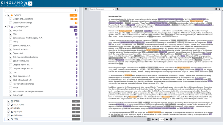 Kingland Text Analytics | X-Sight Marketplace