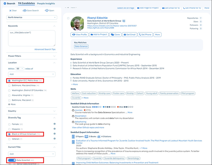 Active Candidate Matching solution by SeekOut | iCIMS Marketplace