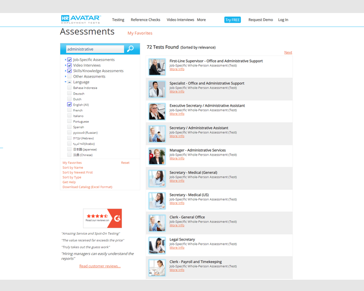 Assessment Solution by HR Avatar, Inc. | iCIMS Marketplace