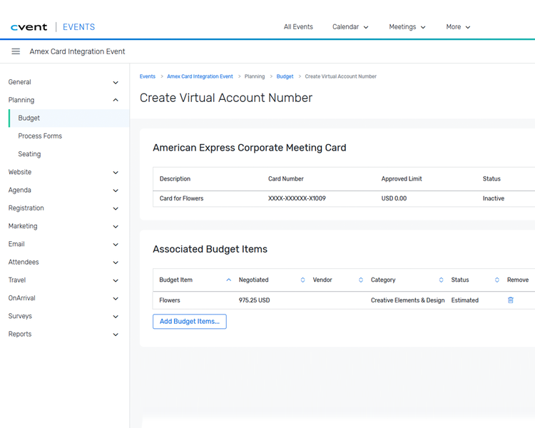 American Express Meeting Card Integration | Cvent App Marketplace