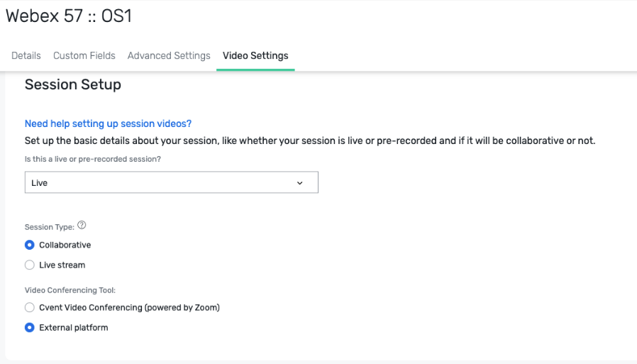Webex | Cvent App Marketplace