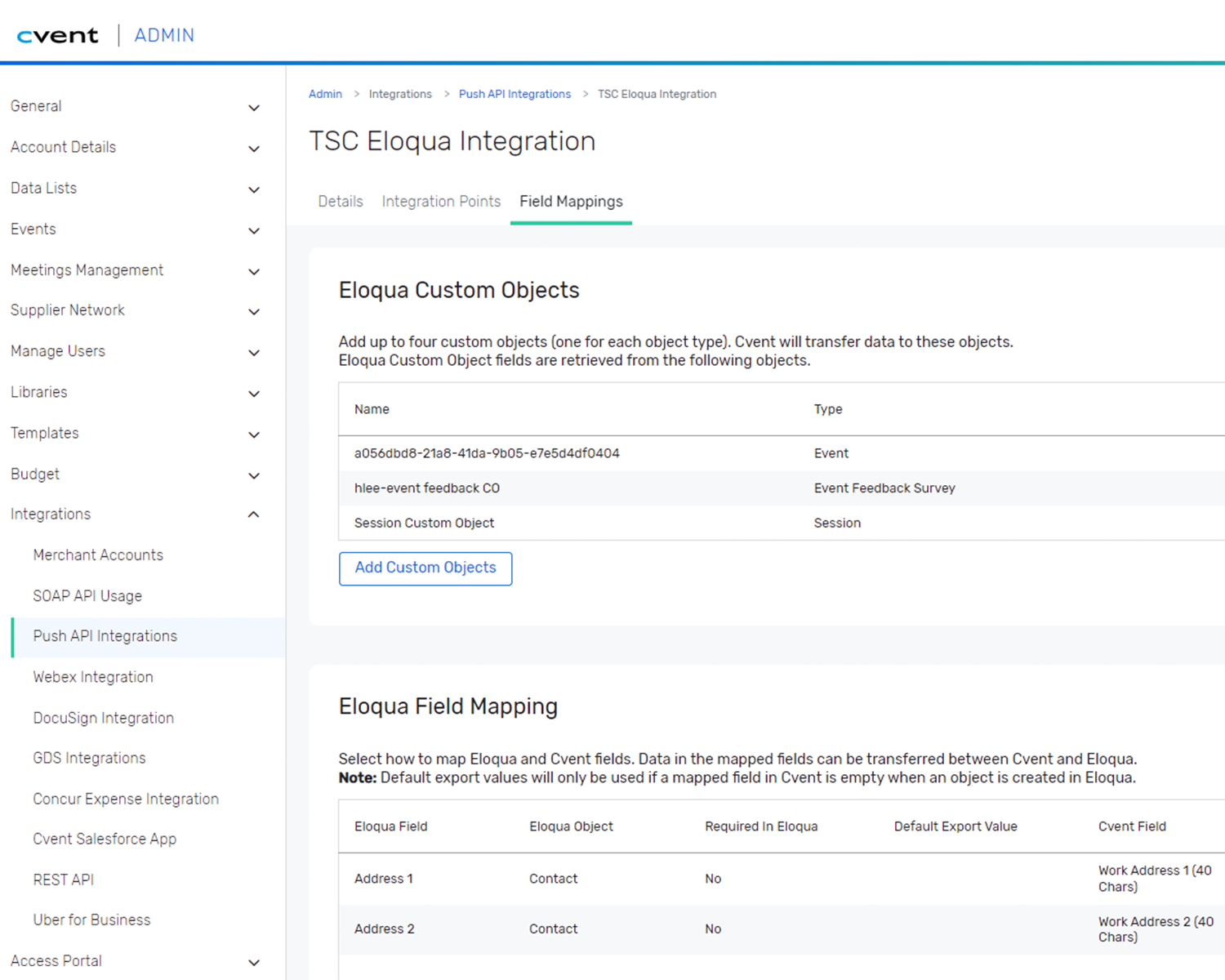 Eloqua | Cvent App Marketplace