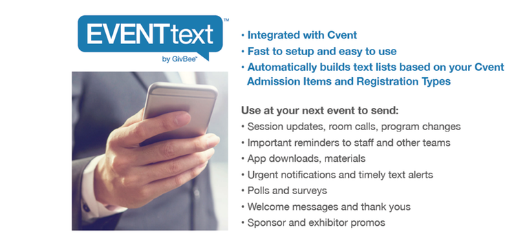 EVENTtext by GivBee | Cvent App Marketplace