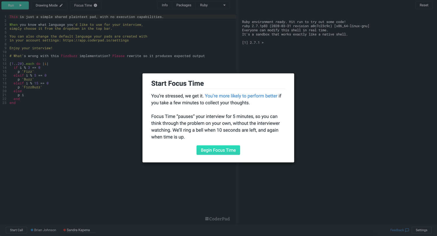 Video Interview solution by CoderPad Inc. | iCIMS Marketplace