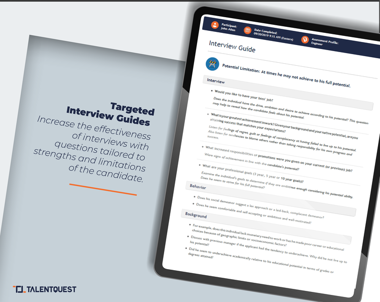 Behavioral Assessment Solution by TalentQuest | iCIMS Marketplace