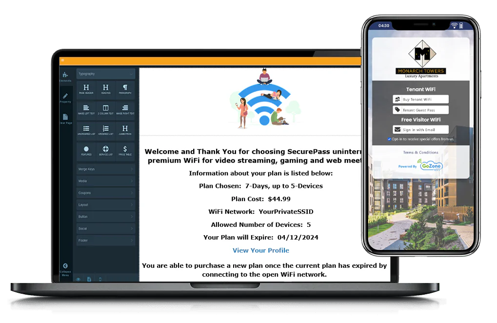 Features | GoZone WiFi Marketing4WiFi | Cisco Networking App Marketplace