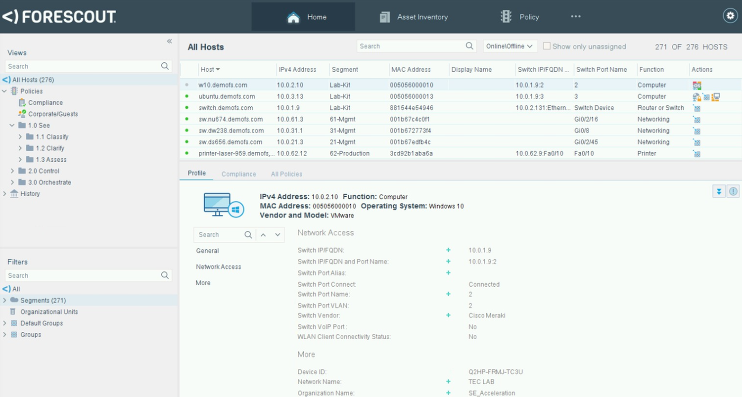 Forescout | Cisco Networking App Marketplace