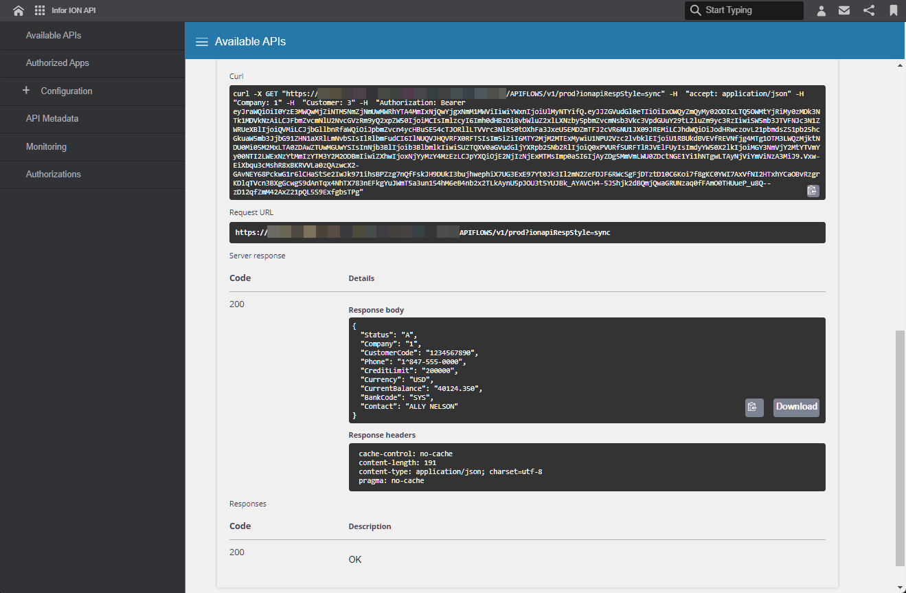 Infor ION API Flow for CSF & AWS S3 | Infor Marketplace