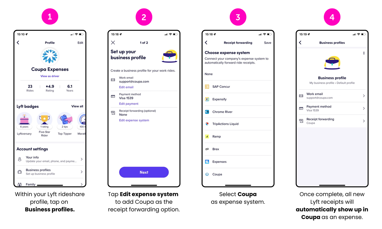 Lyft Business | Coupa App Marketplace