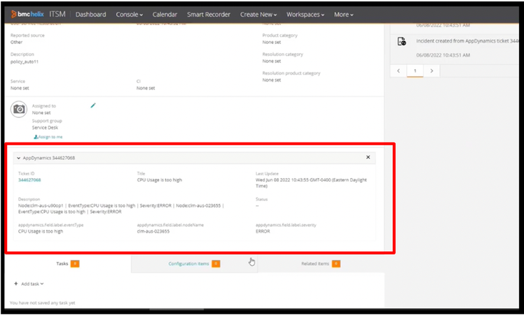Bmc Helix Itsm Appdynamics Marketplace