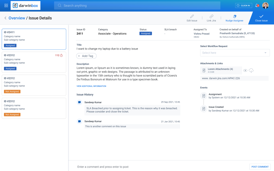 Darwinbox Helpdesk Advanced | Darwinbox Marketplace