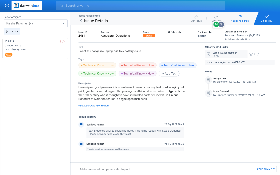 Darwinbox Helpdesk Advanced | Darwinbox Marketplace