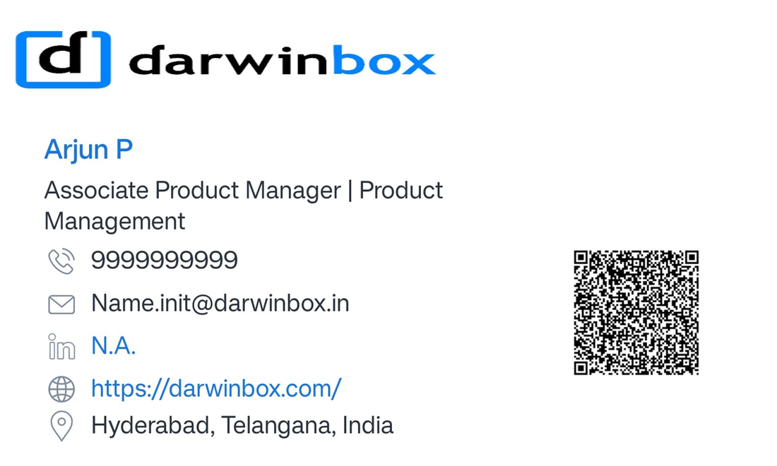 Visiting Cards App | Darwinbox Marketplace