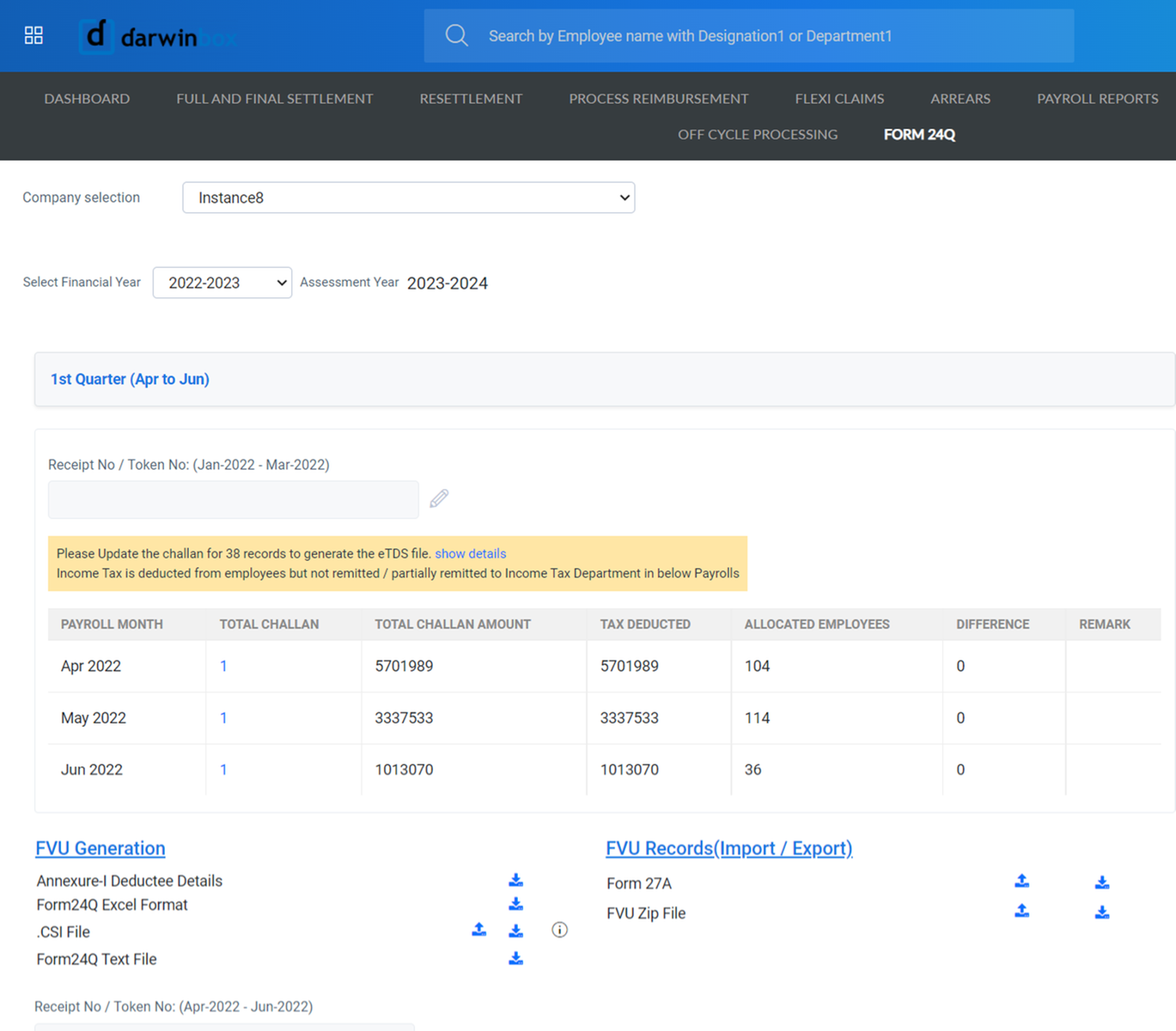 eTDS Filings for India | Darwinbox Marketplace