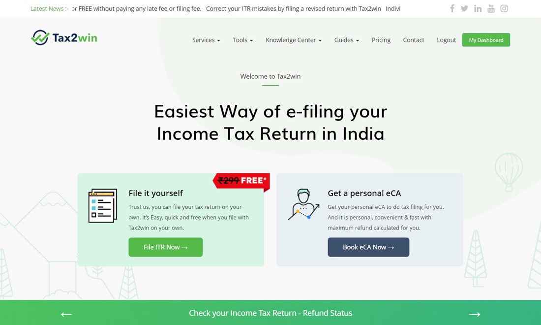 Tax2win IT Returns | Darwinbox Marketplace