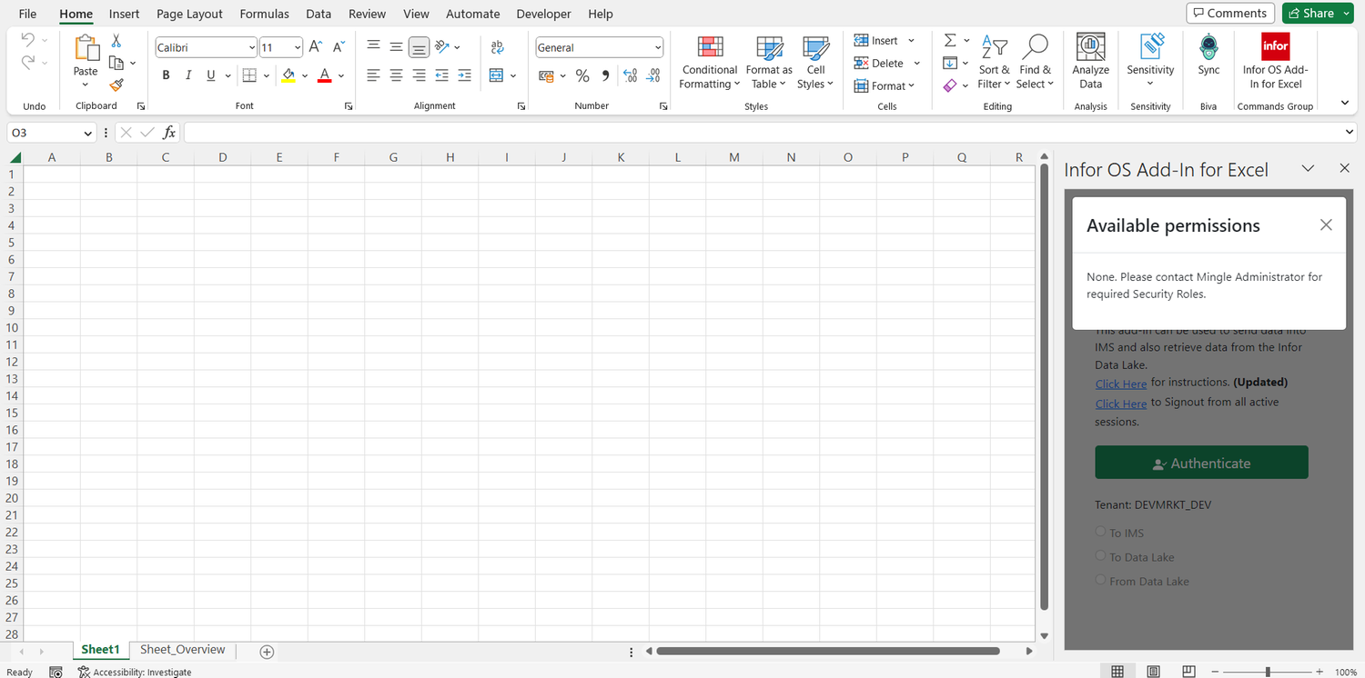 Infor OS Add-In for Microsoft Excel | Infor Marketplace