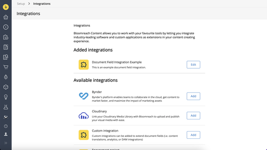 Bloomreach | Bynder Integration Marketplace