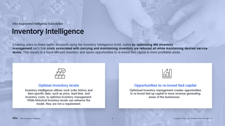 Infor AI Inventory Intelligence | Infor Marketplace