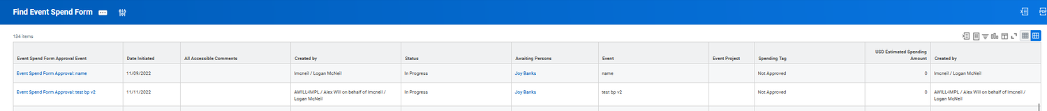 Invisors Event Spend Request Form | Workday Marketplace