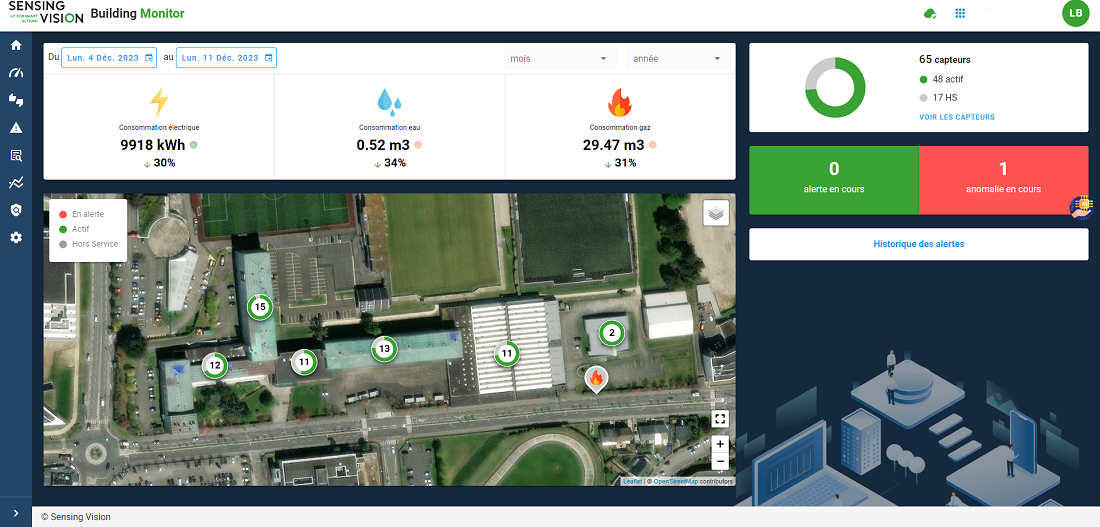 Sensing Vision Building Monitor | Cisco Networking App Marketplace