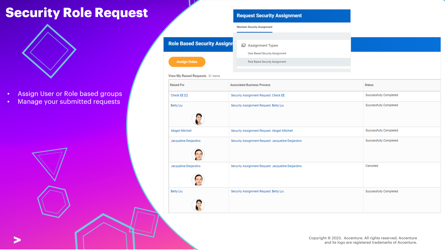 Security Role Request | Workday Marketplace