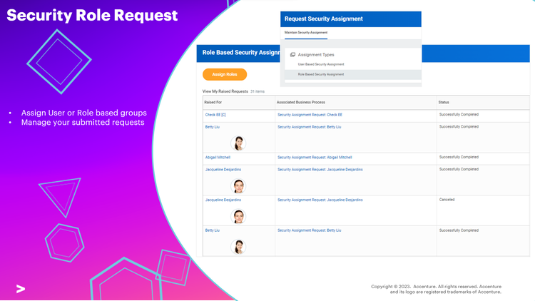 Security Role Request | Workday Marketplace