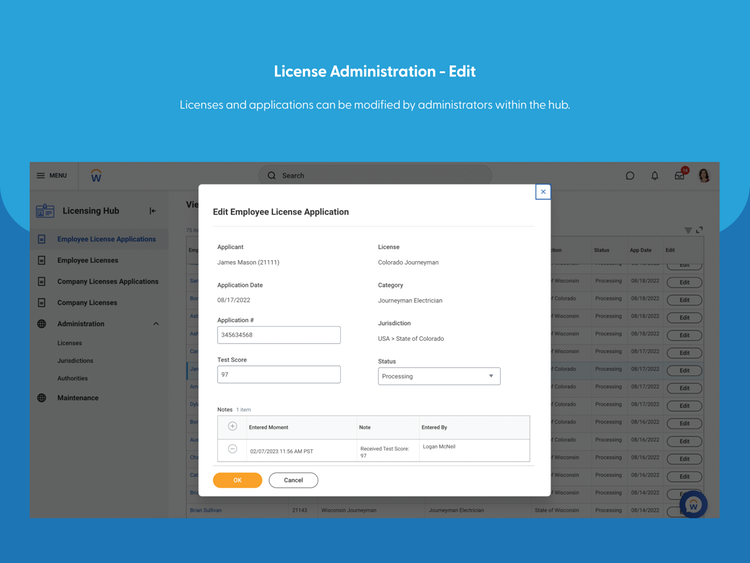 Licensing and Credentialing Management | Workday Marketplace
