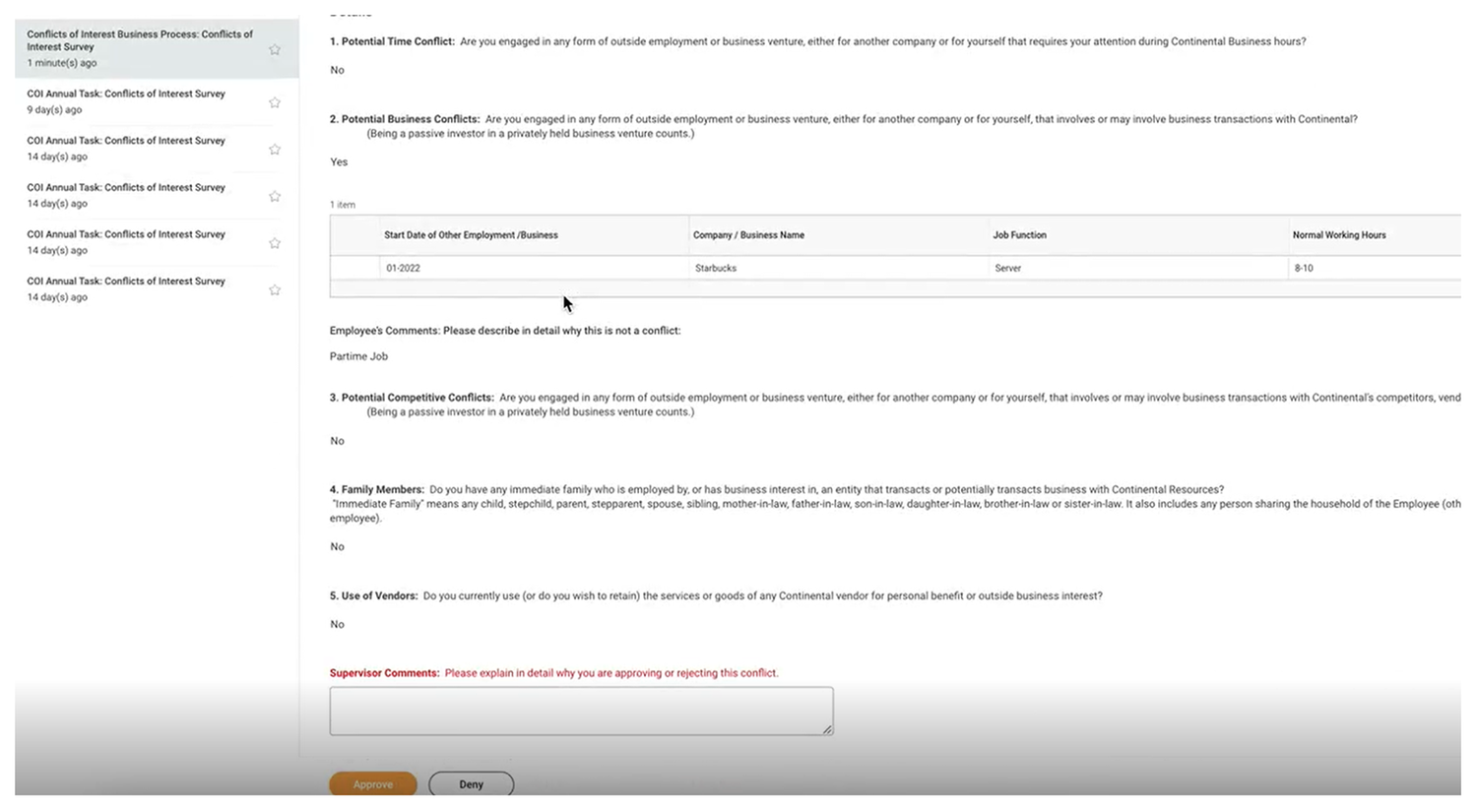 Conflict of Interest Extend App | Workday Marketplace