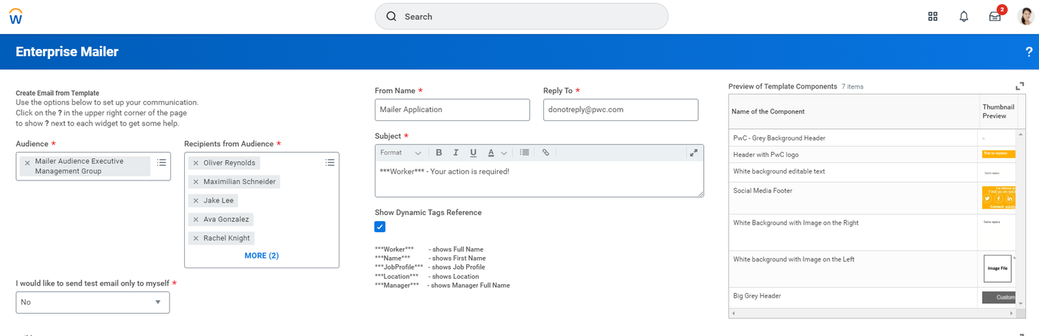 Enterprise Mailer | Workday Marketplace