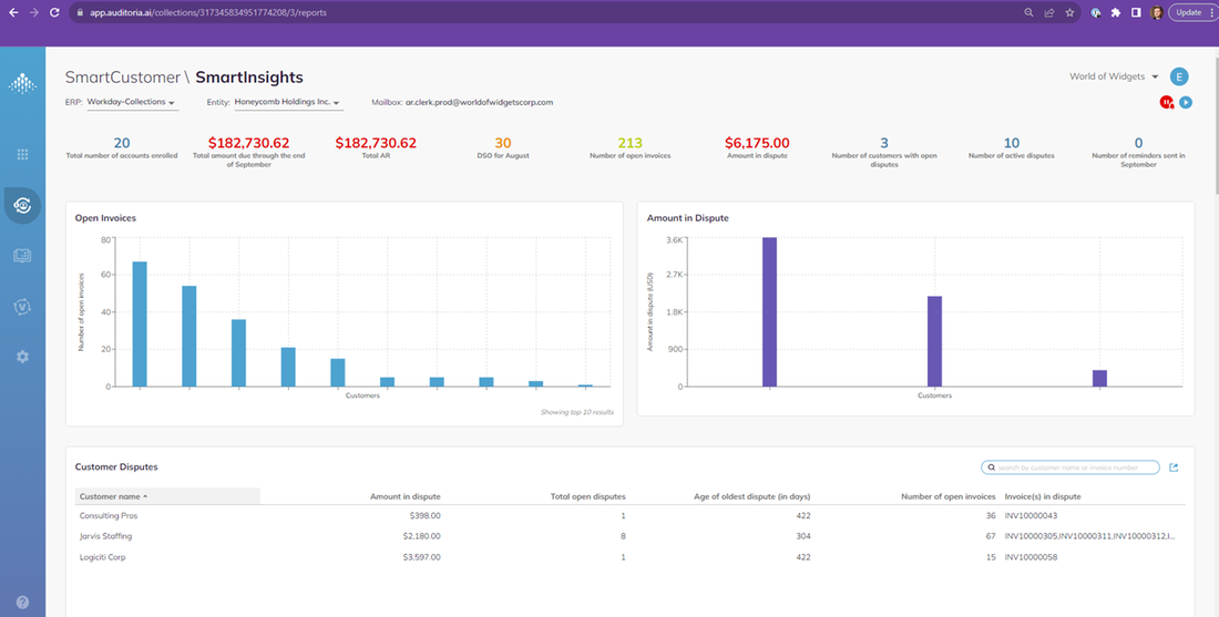 Auditoria.AI SmartCustomer SmartCollections | Workday Solutions Marketplace