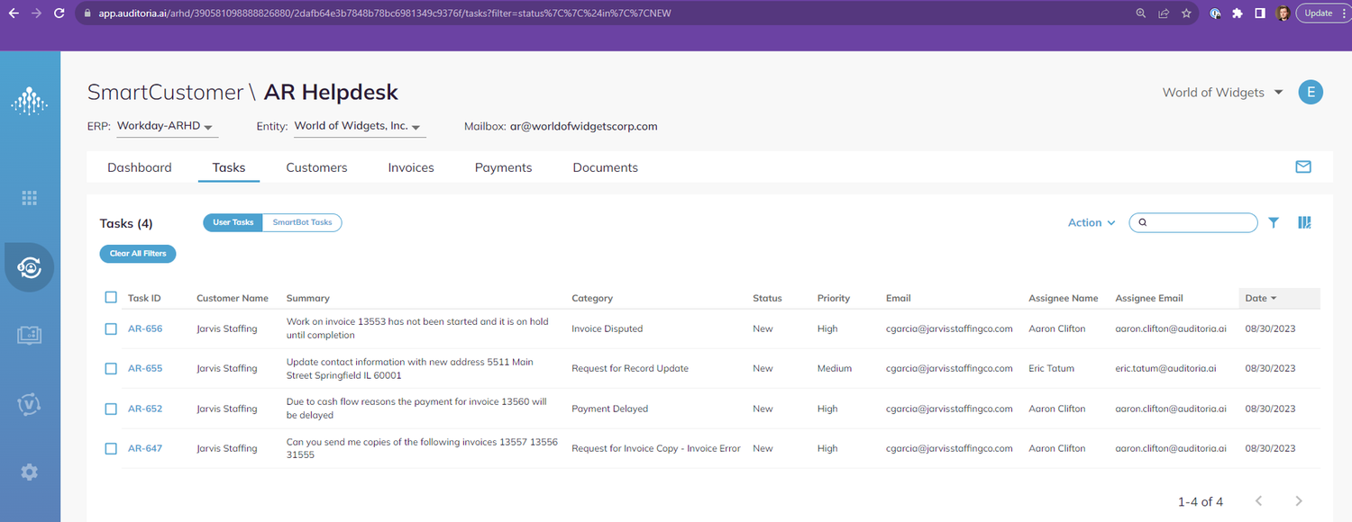 Auditoria.AI SmartCustomer SmartCollections | Workday Solutions Marketplace