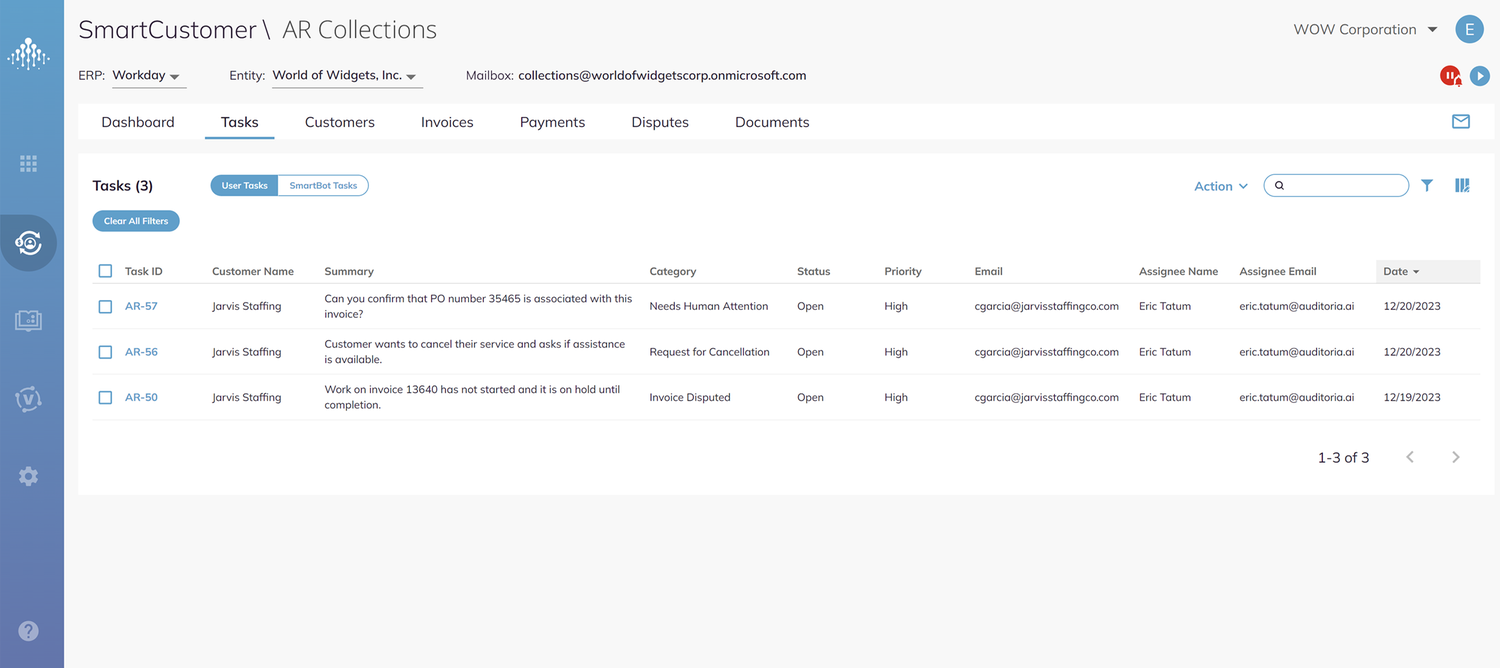 Auditoria.AI SmartCustomer AR Collections | Workday Marketplace