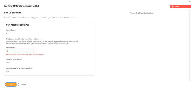 Buy/Sell PTO | Workday Marketplace