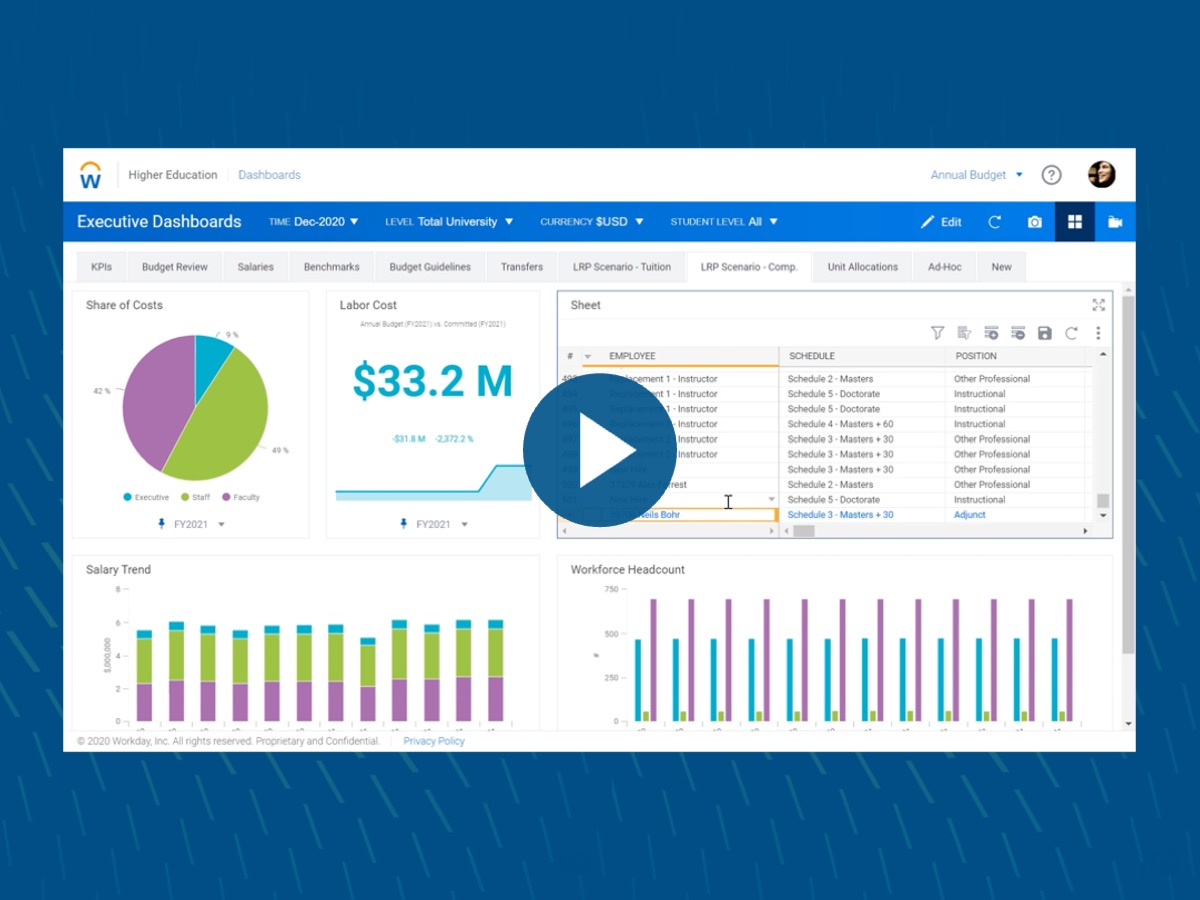 Auxiliary Planning for Higher Education | Workday Marketplace