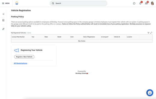 Vehicle Registration | Workday Marketplace