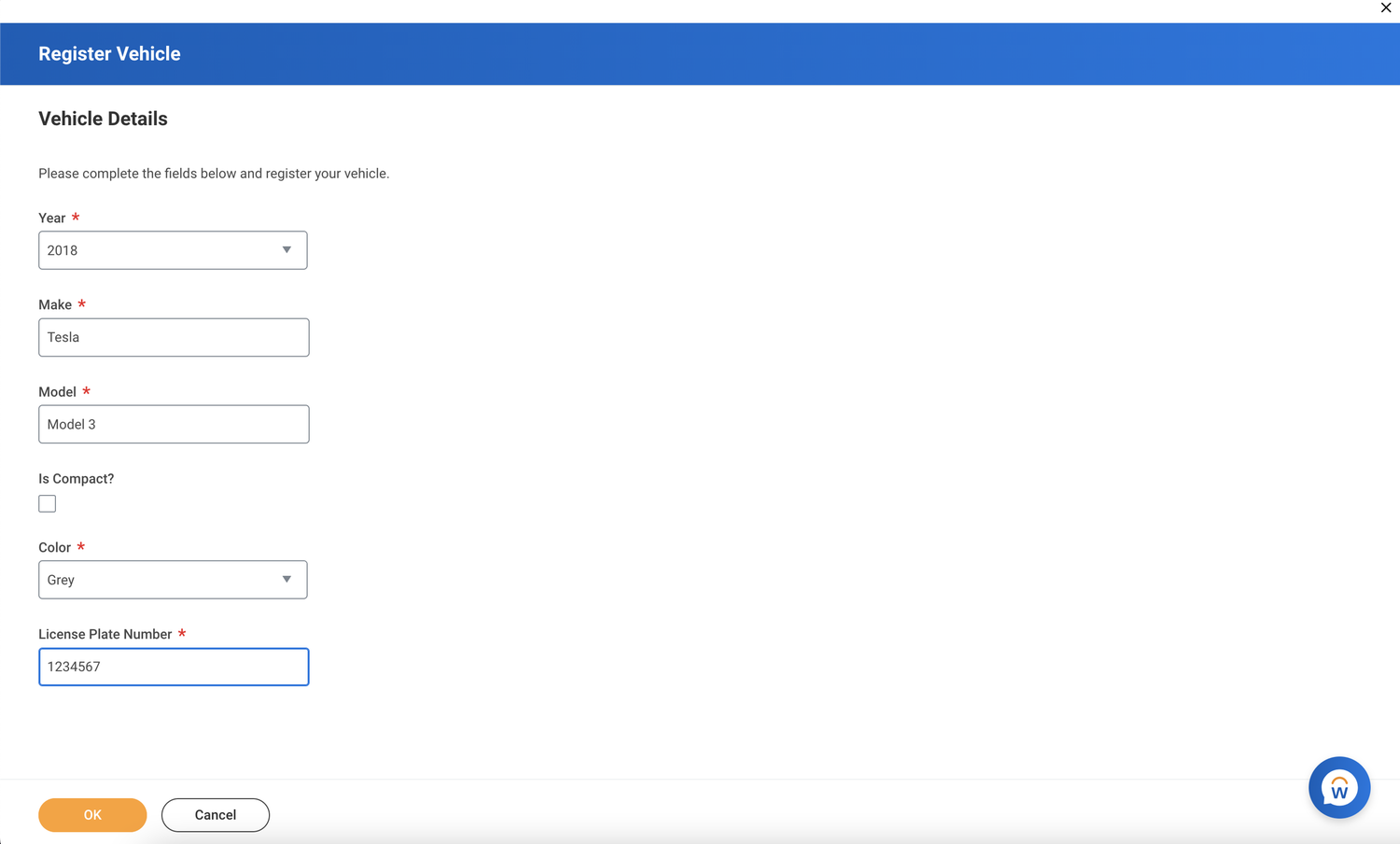 Vehicle Registration | Workday Marketplace