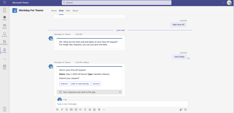 Workday for Microsoft Teams | Workday Marketplace