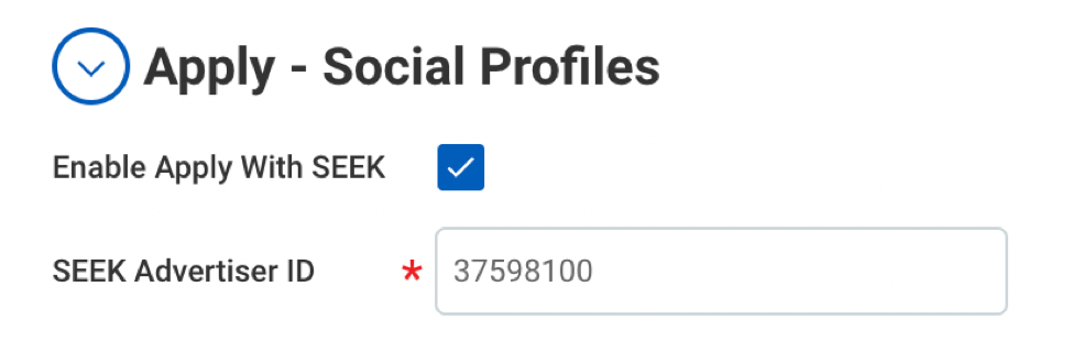 Apply with SEEK | Workday Marketplace