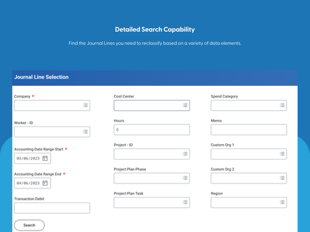 Journal Line Reclassification | Workday Marketplace