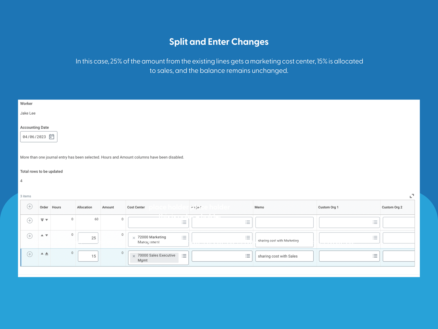 Journal Line Reclassification | Workday Marketplace