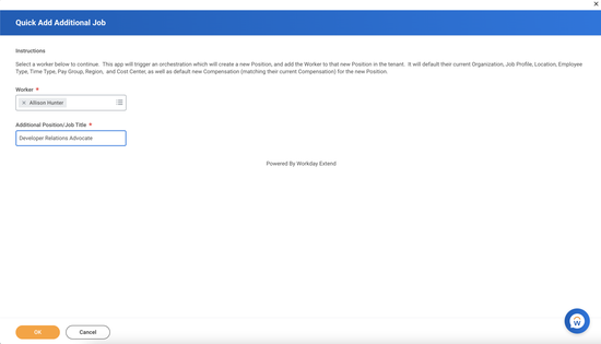 Quick Add Additional Job | Workday Marketplace